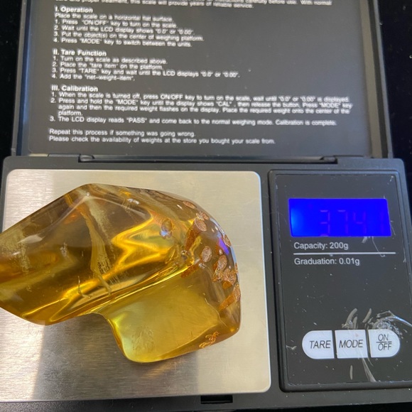 Amber | Jewelry | Huge Piece Of Natural Amber Chunk 37 Grams | Poshmark